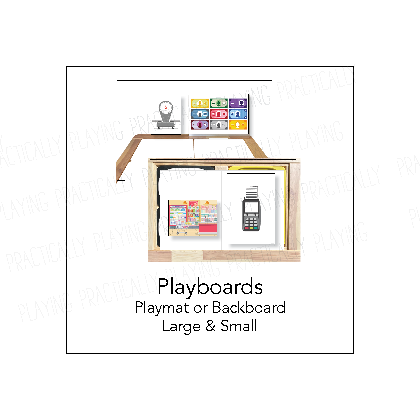 Grocery Store Printable Insert Pack – Practically Playing