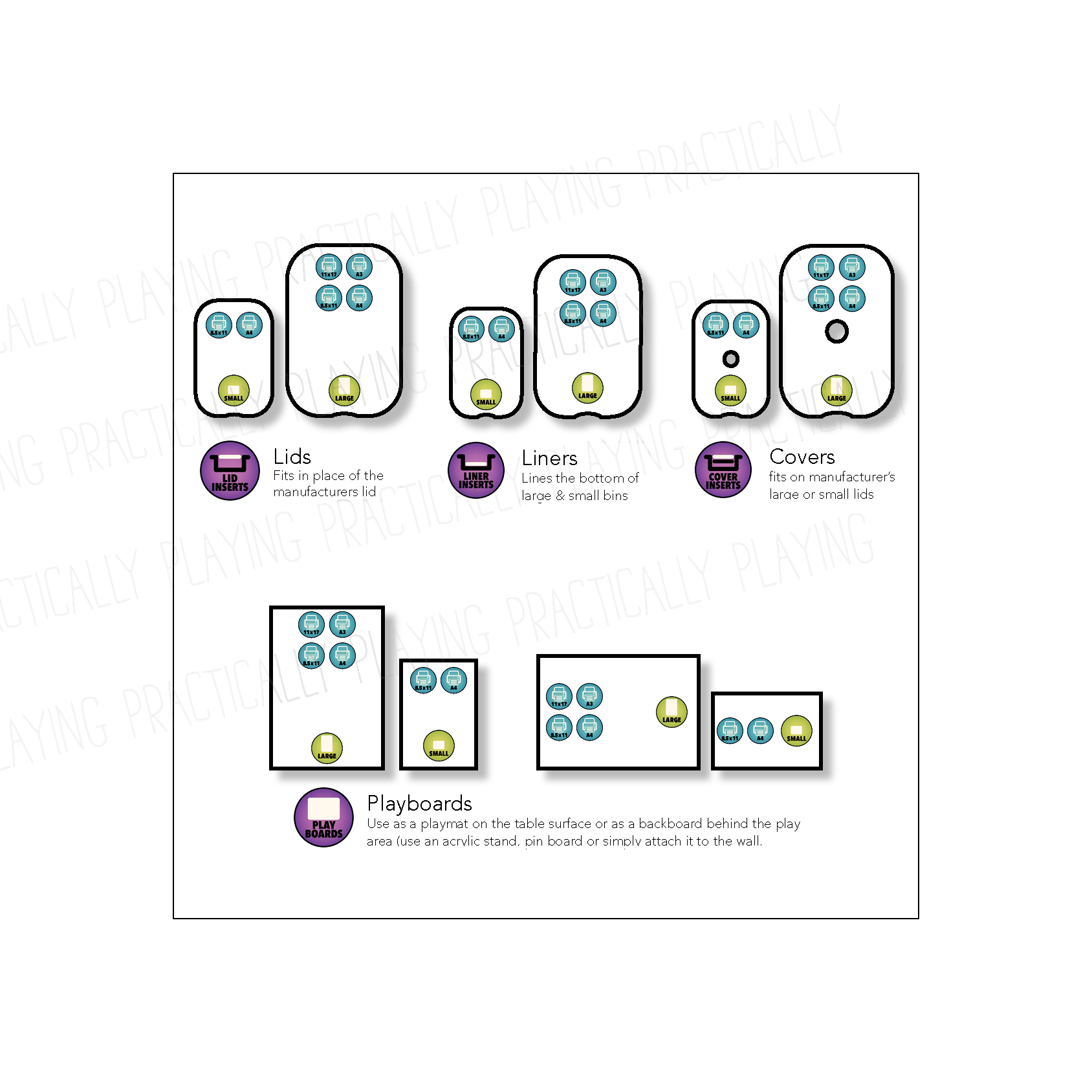 Grocery Store Printable Insert Pack – Practically Playing