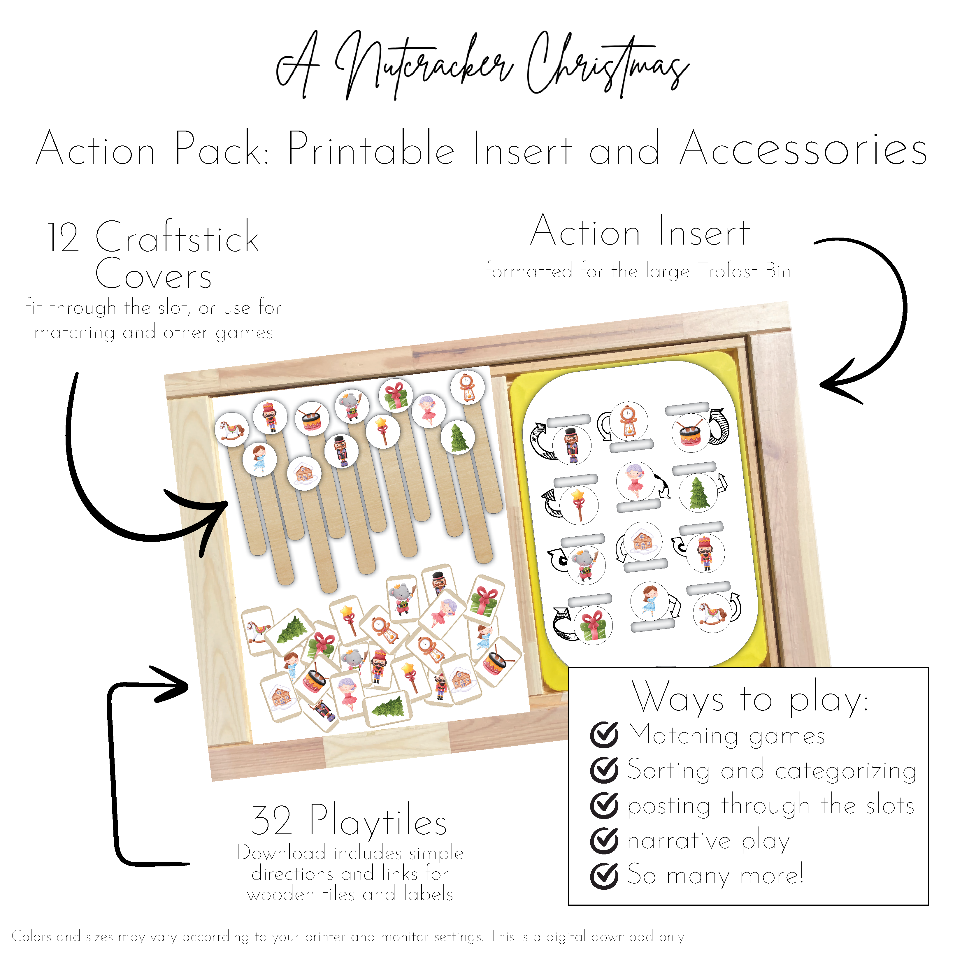 Nutcracker Christmas 12 Slot Action Pack – Practically Playing