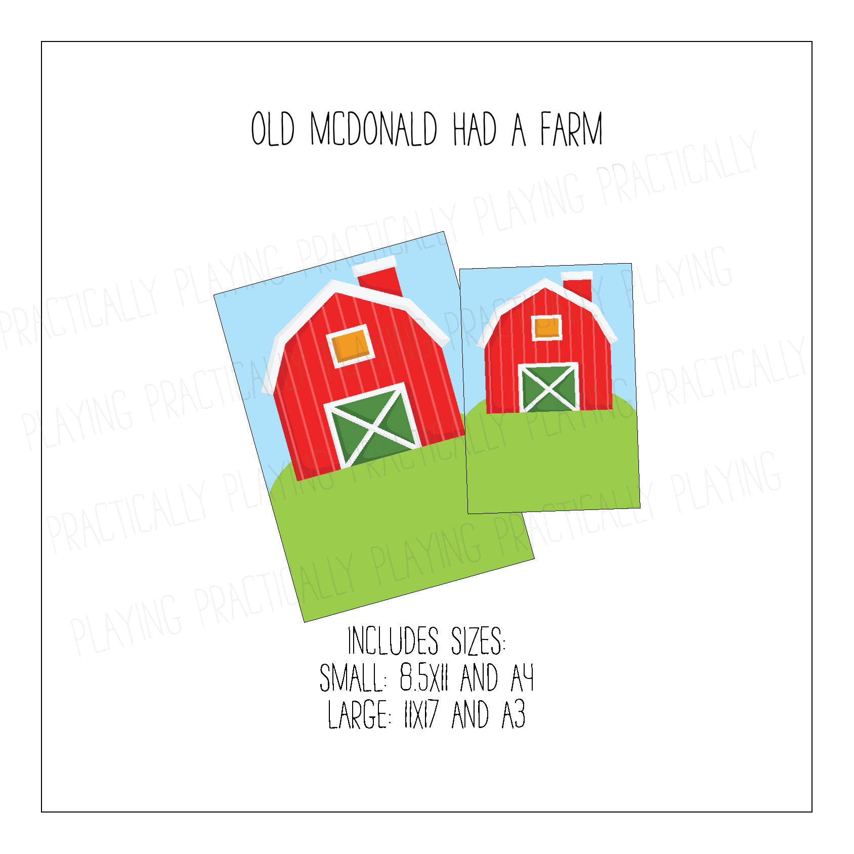 Old MacDonald's Farm Poster Pack – Practically Playing