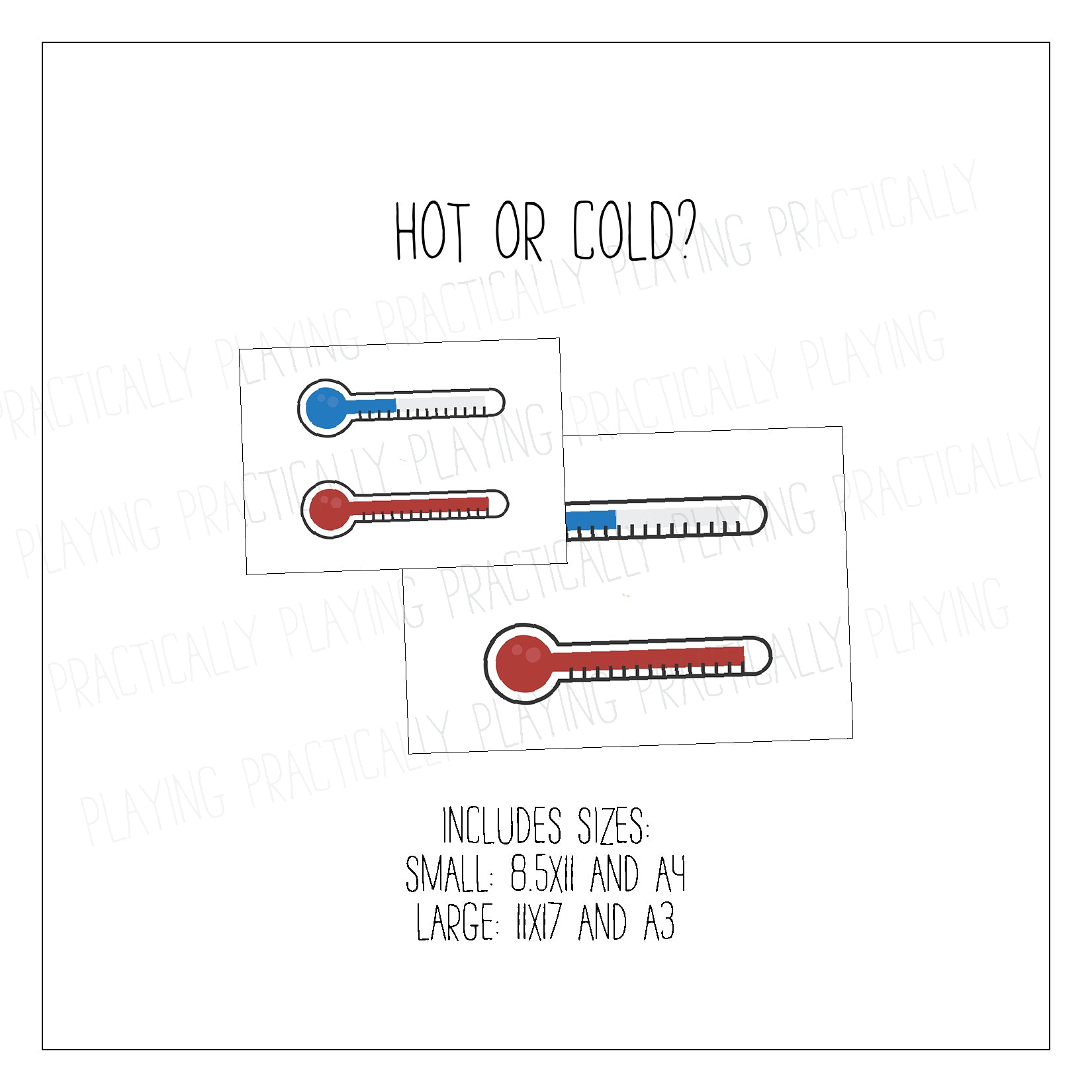 Hot and Cold Poster Pack – Practically Playing
