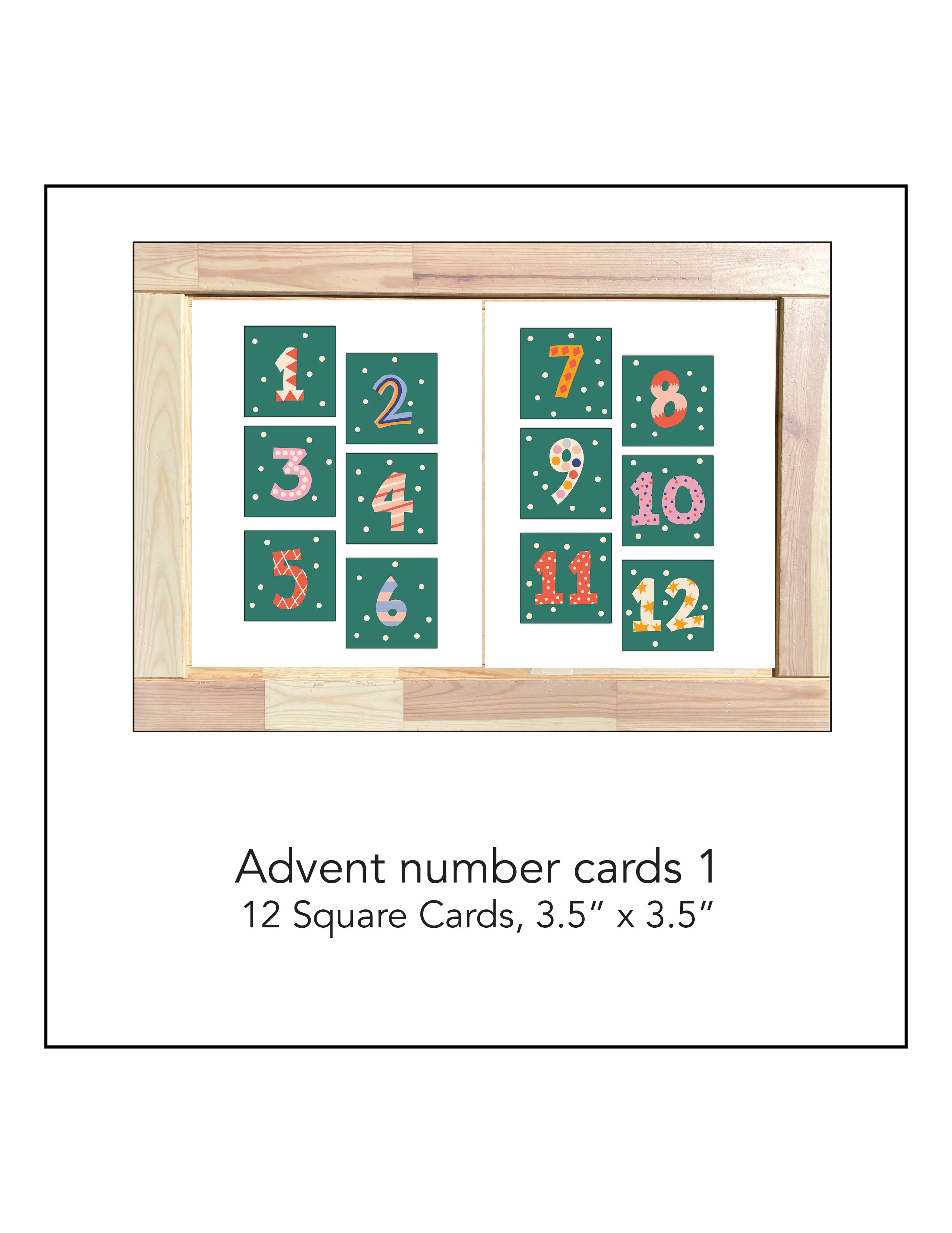 Advent Number Cards – Practically Playing
