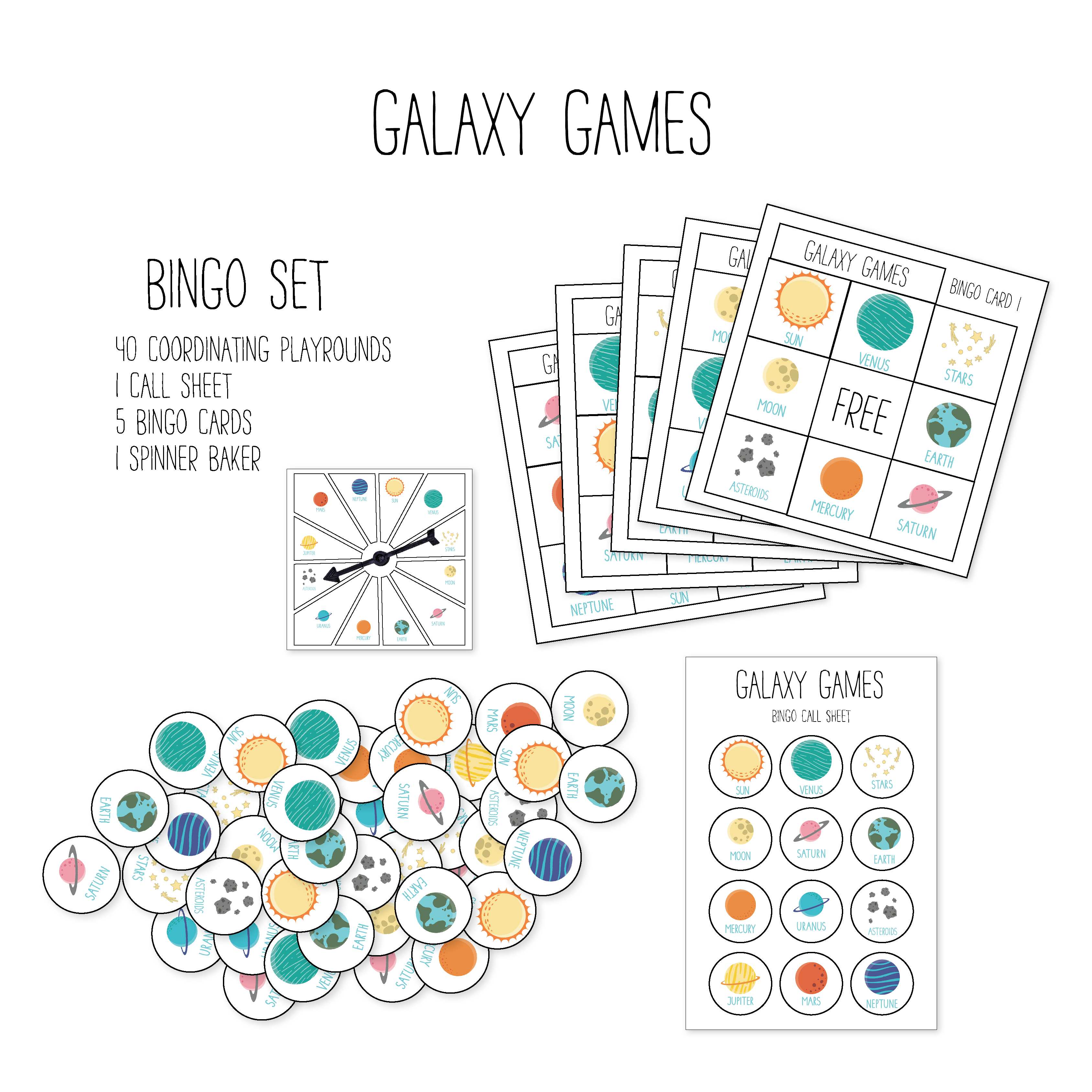 Galaxy Games Bingo Game Pack – Practically Playing