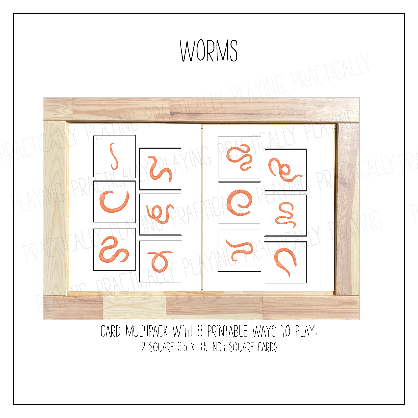 Worms Card Pack & Print and Fold Box – Practically Playing