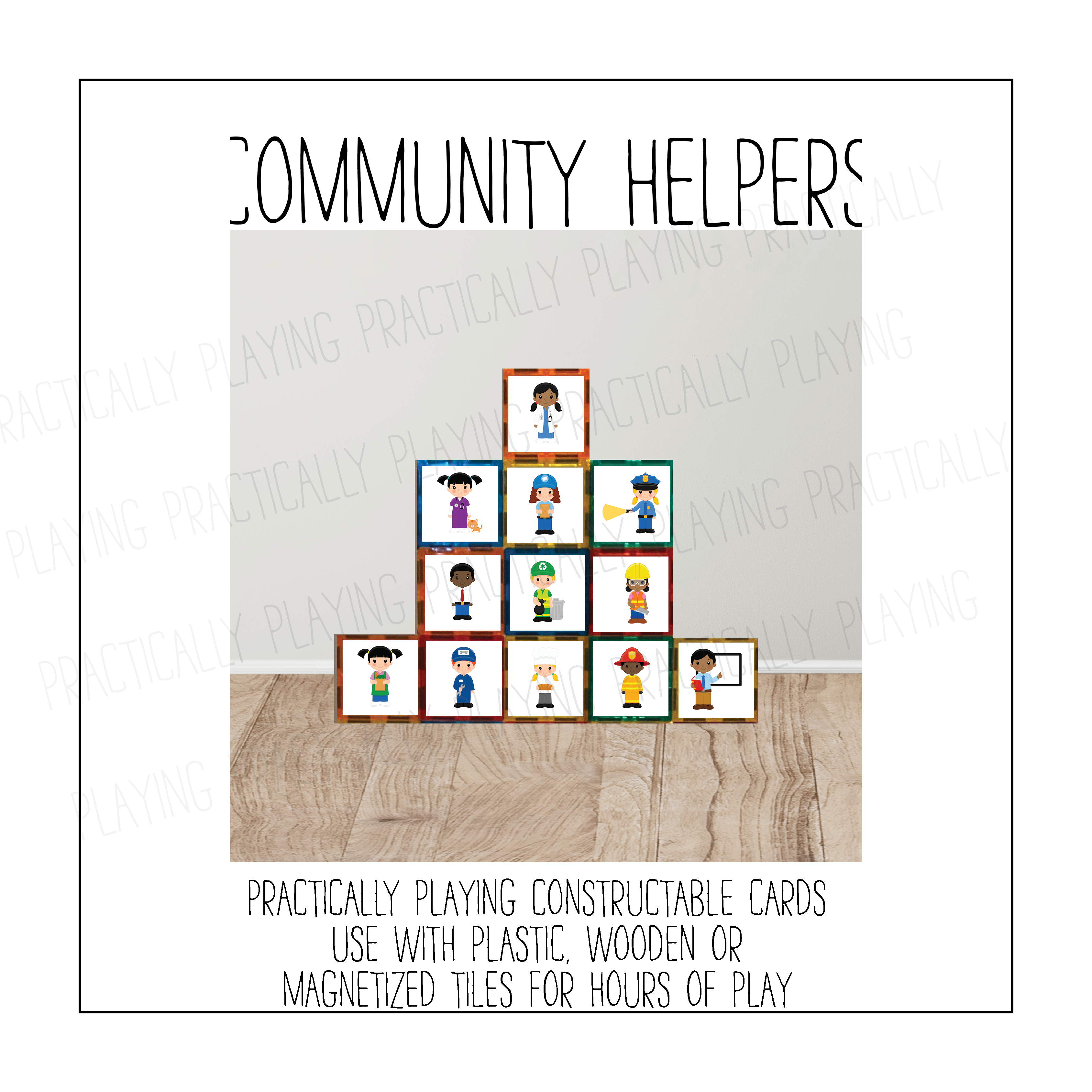 Community Helpers and Village Constructable Mini Pack – Practically Playing