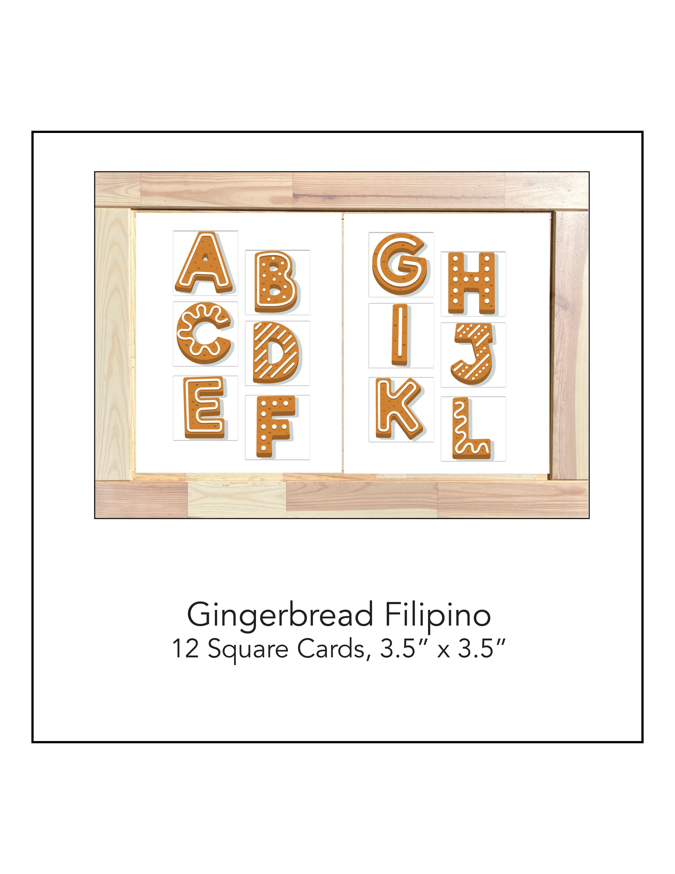 Gingerbread Letters, Filipino – Practically Playing