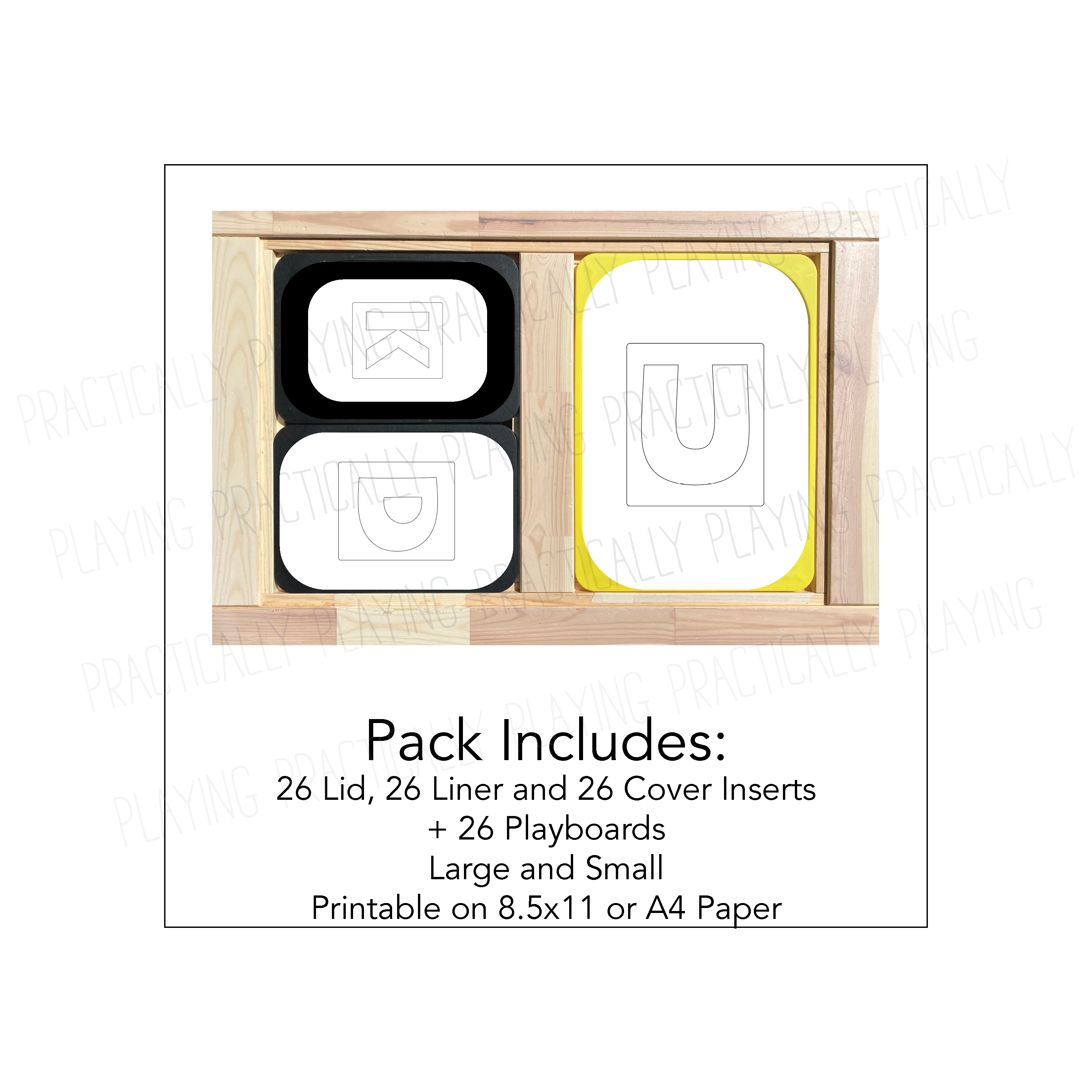 Sensory Alphabet Printable Inserts, Posters or Playboards – Practically ...