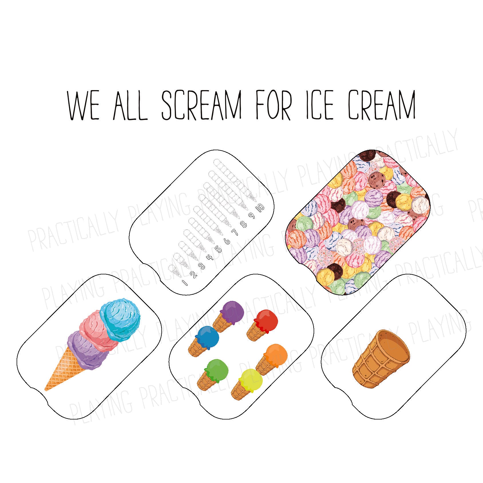 Ice Cream Printable Insert Pack – Practically Playing
