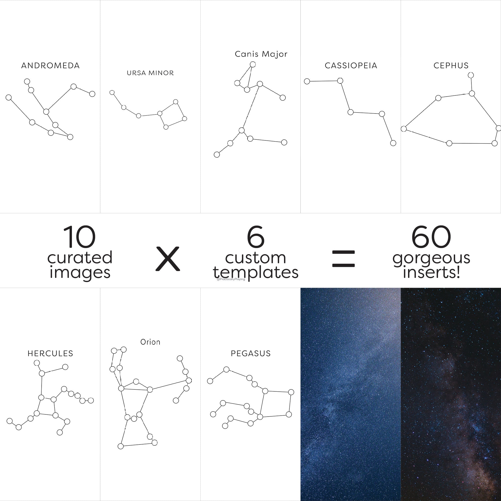 Constellations Insert Pack – Practically Playing