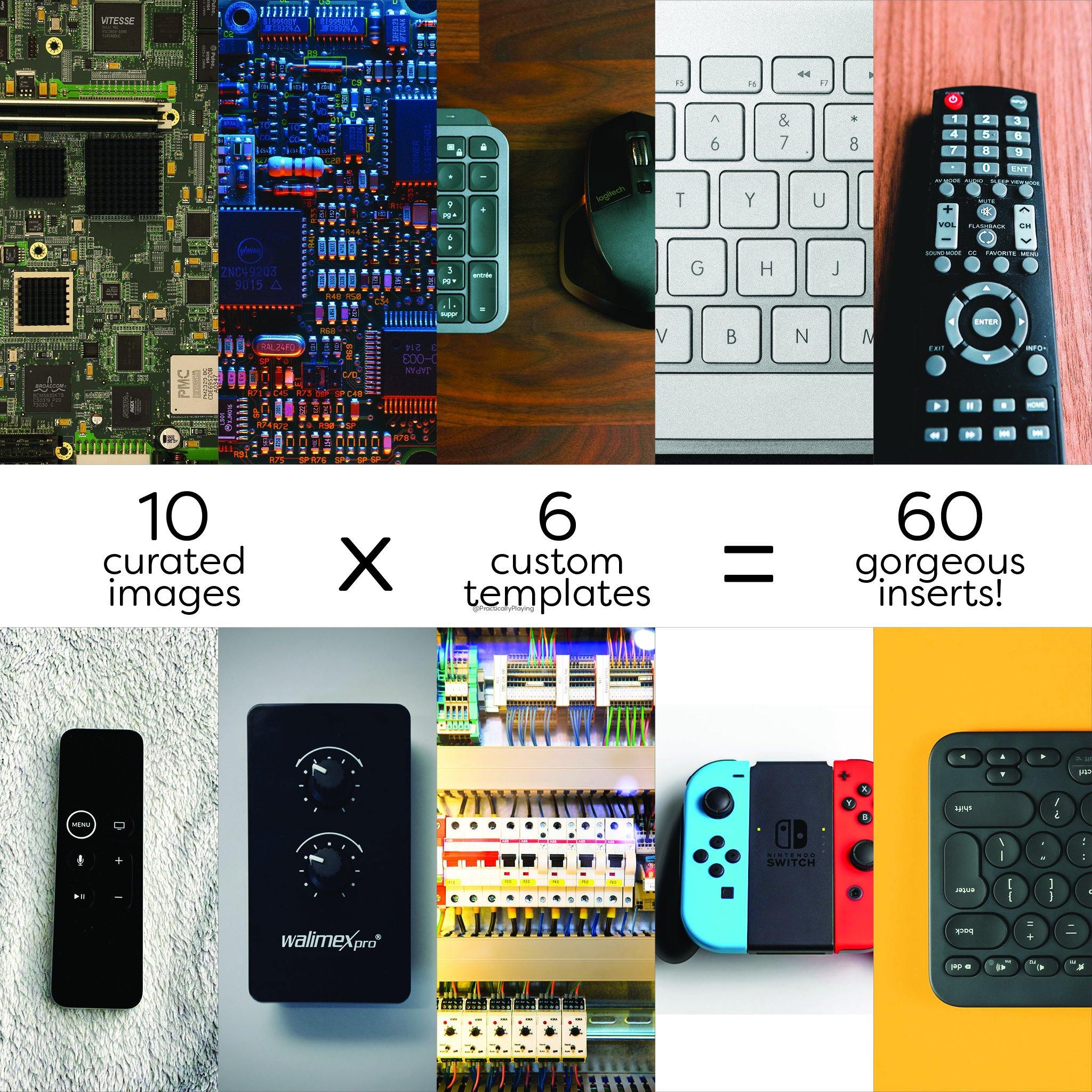 Tech Texture Pack (Flisat Printable Inserts- 10 Pack) – Practically Playing