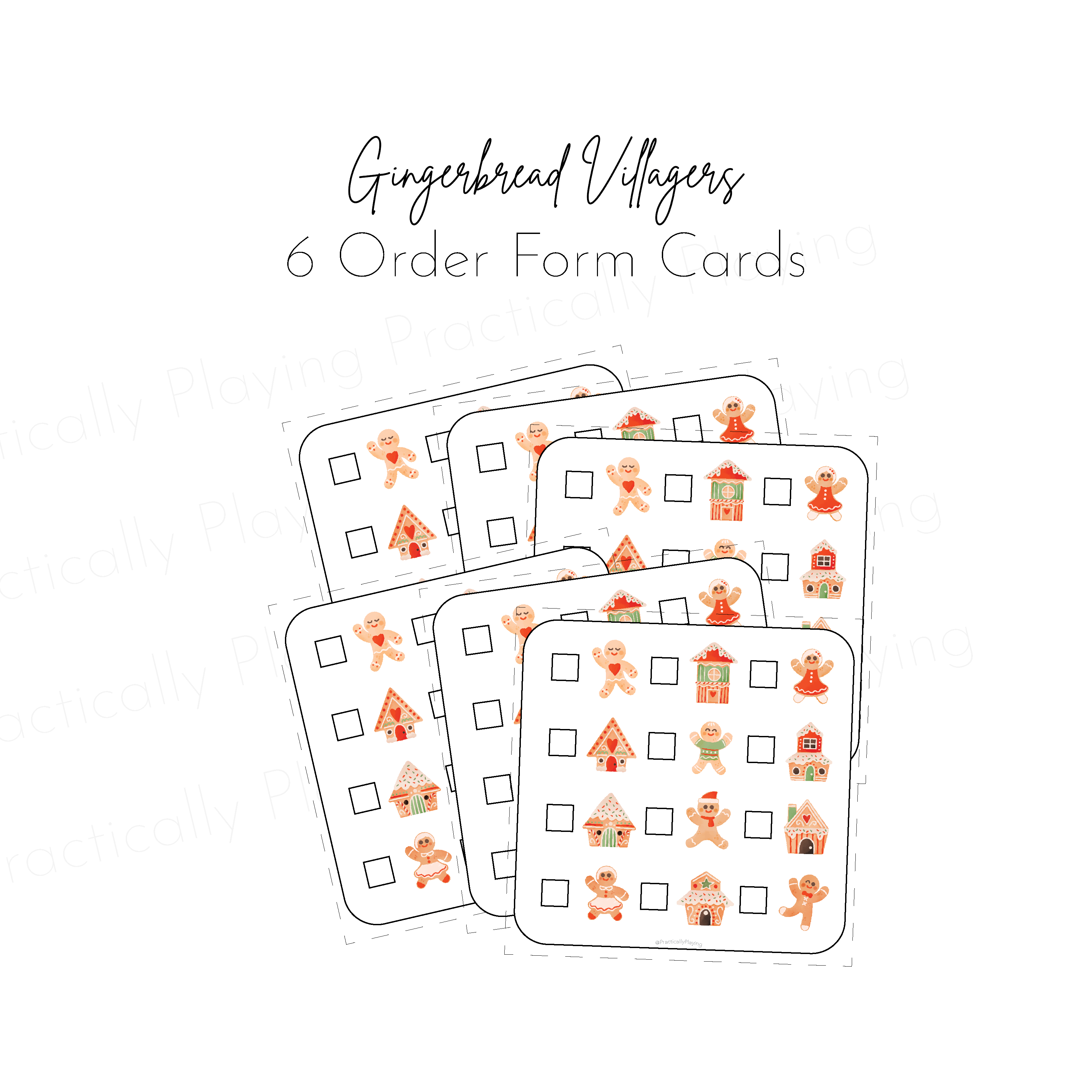 Gingerbread Villagers PlayRound Mega Pack – Practically Playing