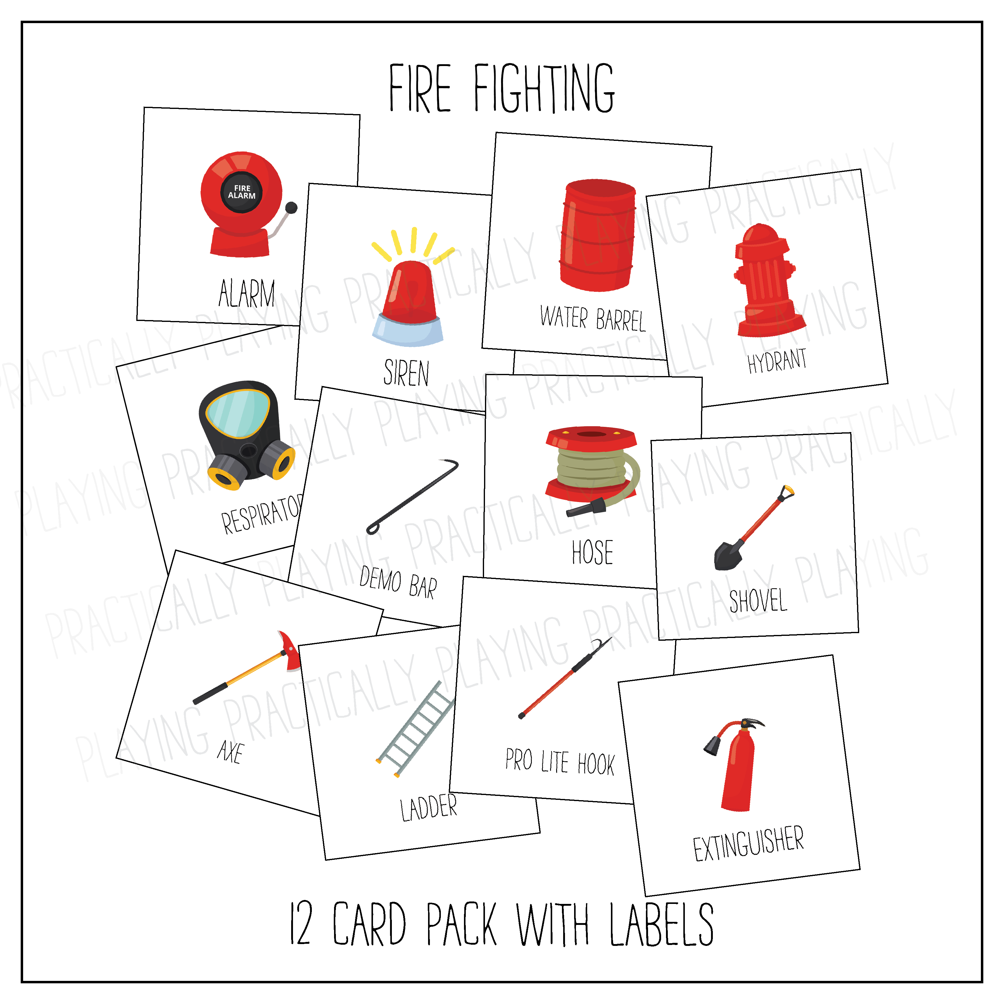 Fire Fighting Three Part Cards – Practically Playing