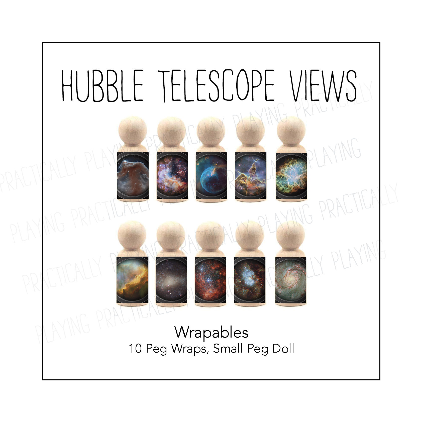 Hubble Space Telescope Wrapable Peg Pack – Practically Playing