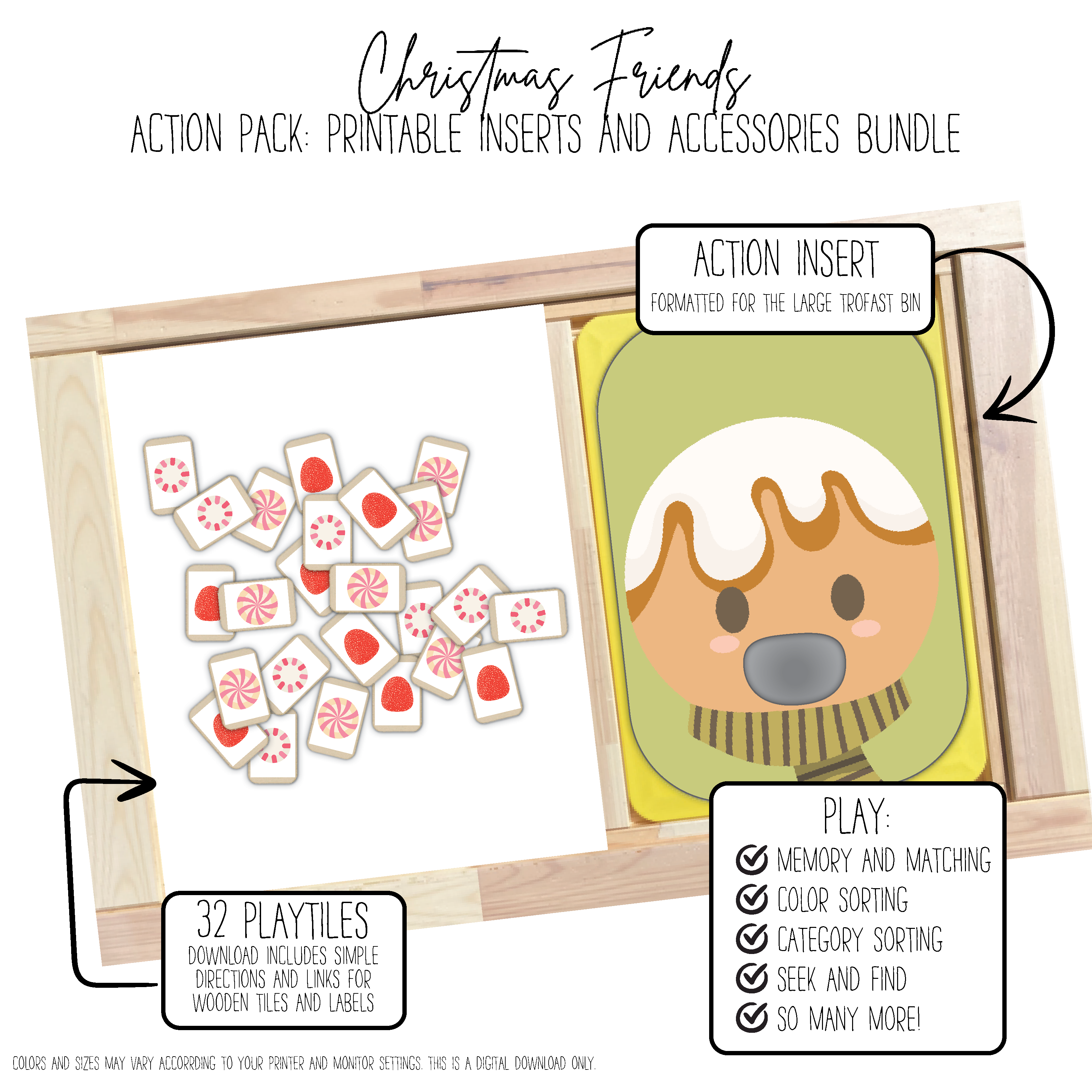 Christmas Friends- Feed a Gingerbread Man – Practically Playing